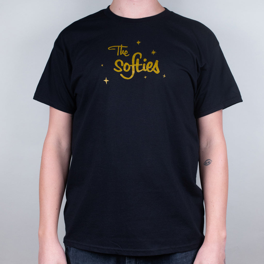 The Softies - Metallic Gold Logo Tee – Father/Daughter Records